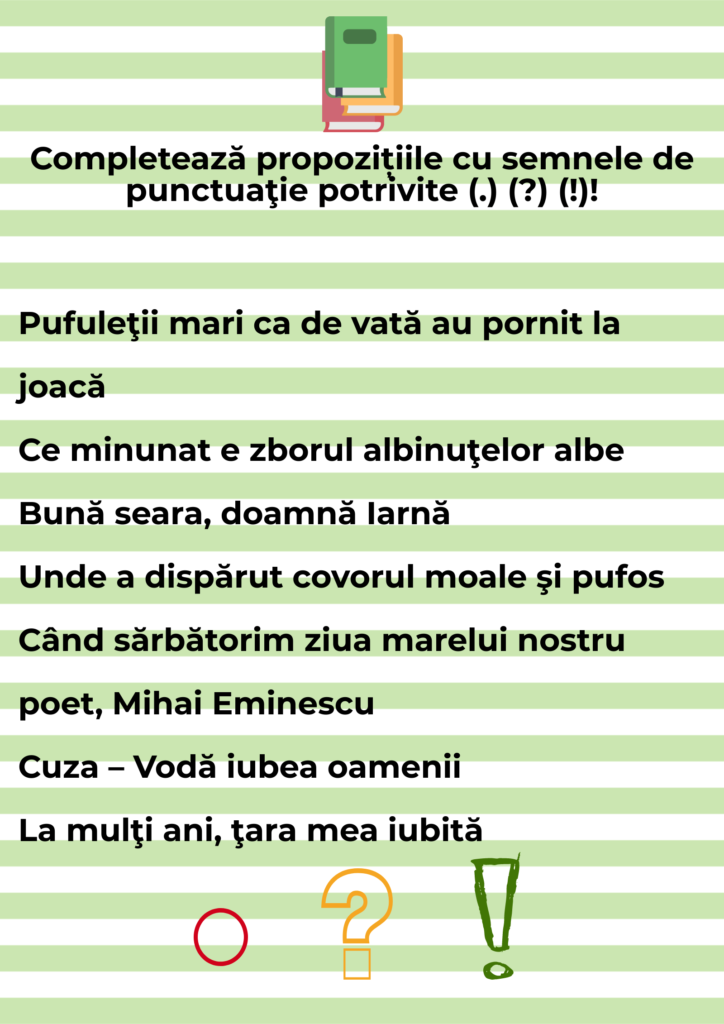 Semnele de punctuație | R.E.I. - Resurse Educație Incluzivă