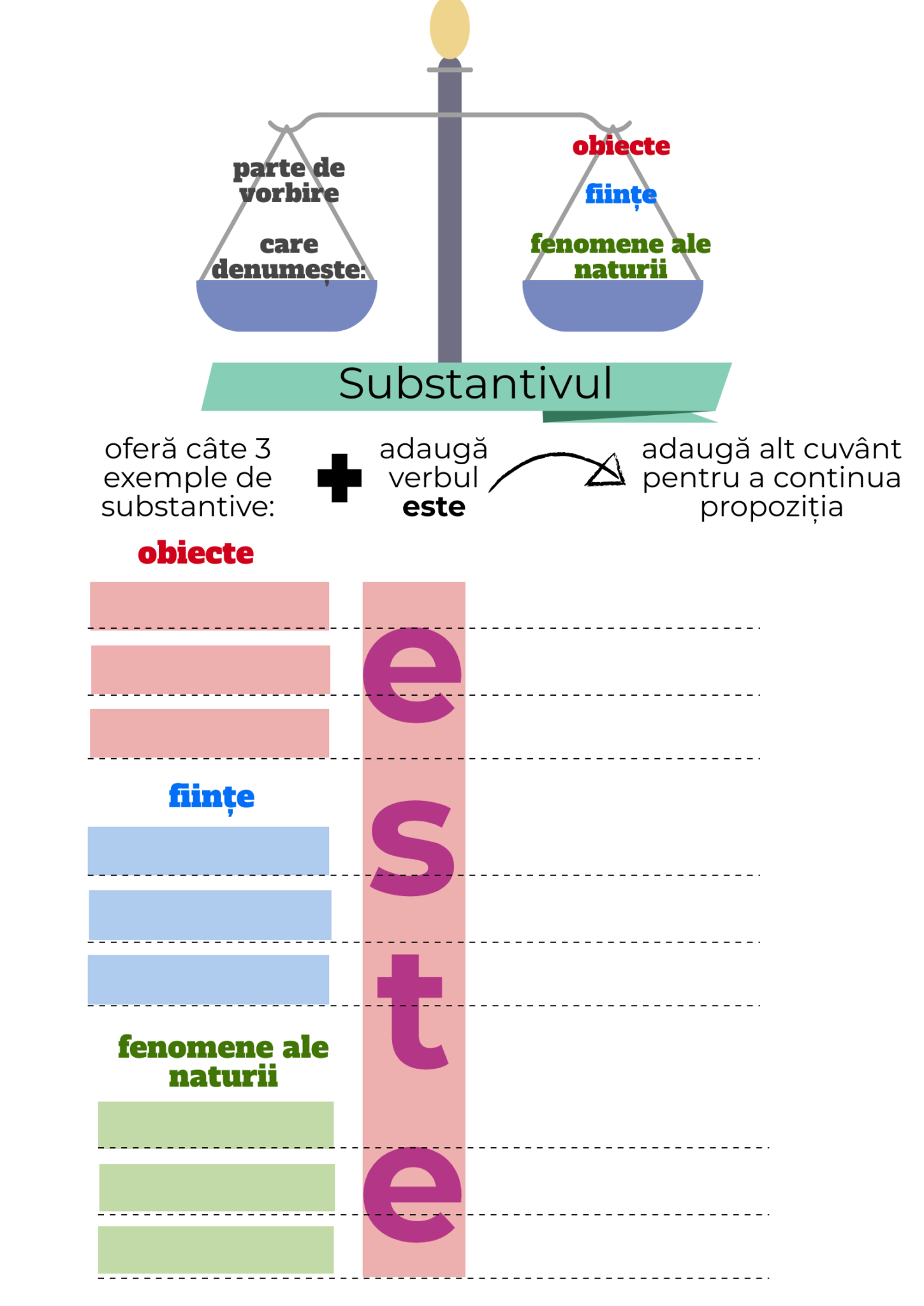 Substantivul în acțiune | R.E.I. - Resurse Educație Incluzivă