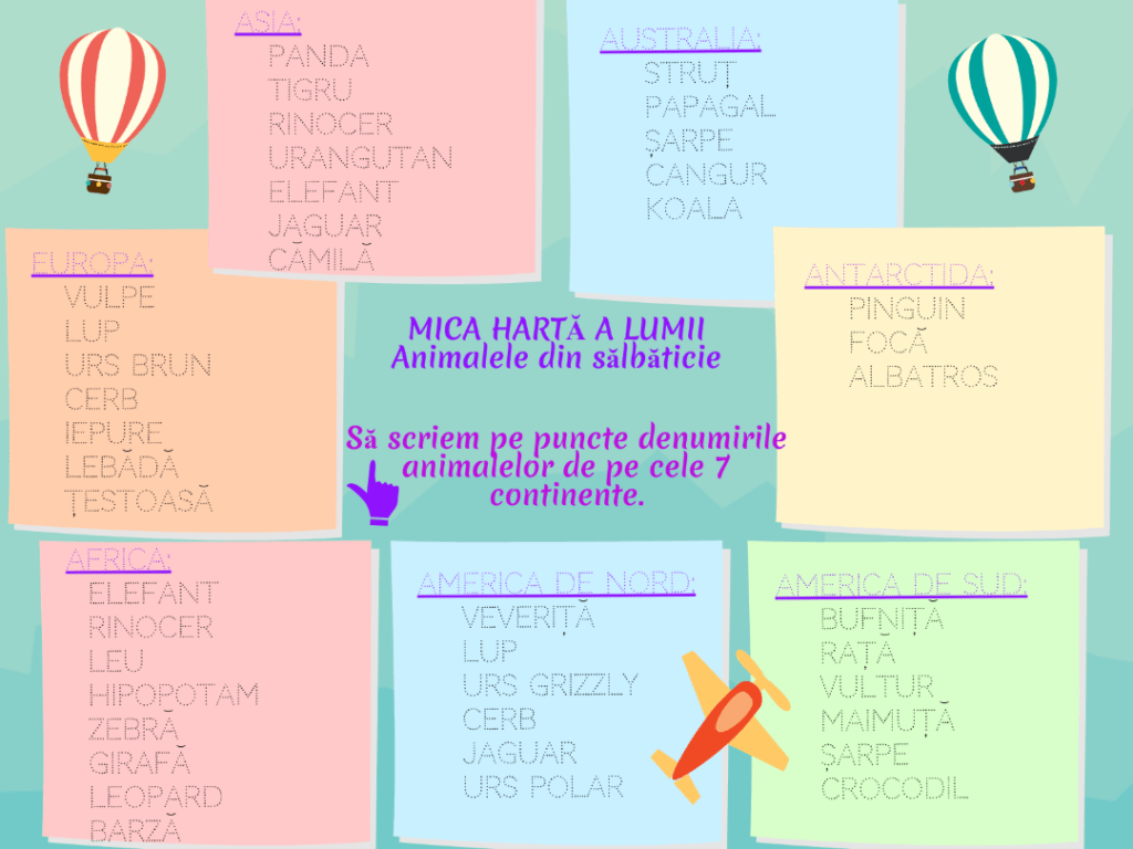 Harta animalelor în 6 pași | R.E.I. - Resurse Educație Incluzivă