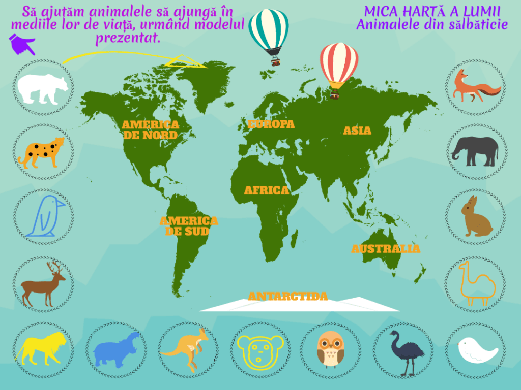 Harta animalelor în 6 pași | R.E.I. - Resurse Educație Incluzivă
