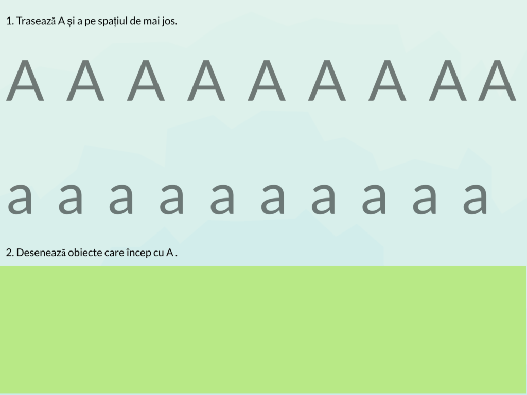 Litera A | R.E.I. - Resurse Educație Incluzivă