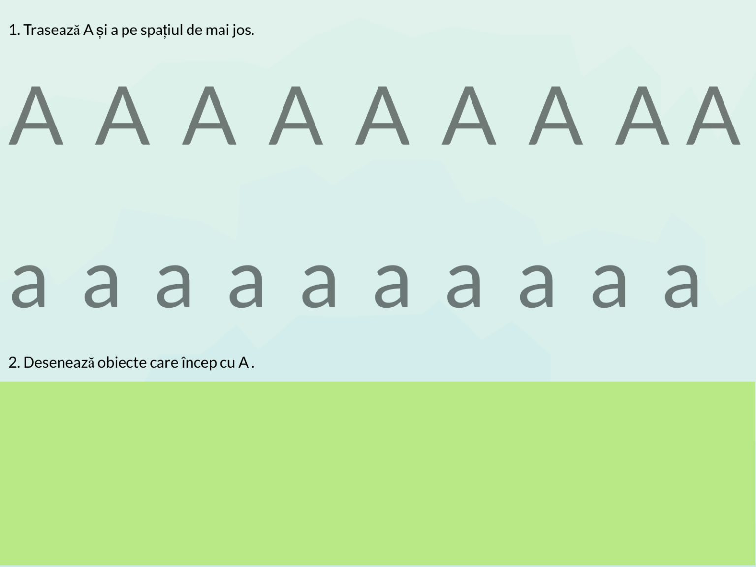 Litera A | R.E.I. - Resurse Educație Incluzivă